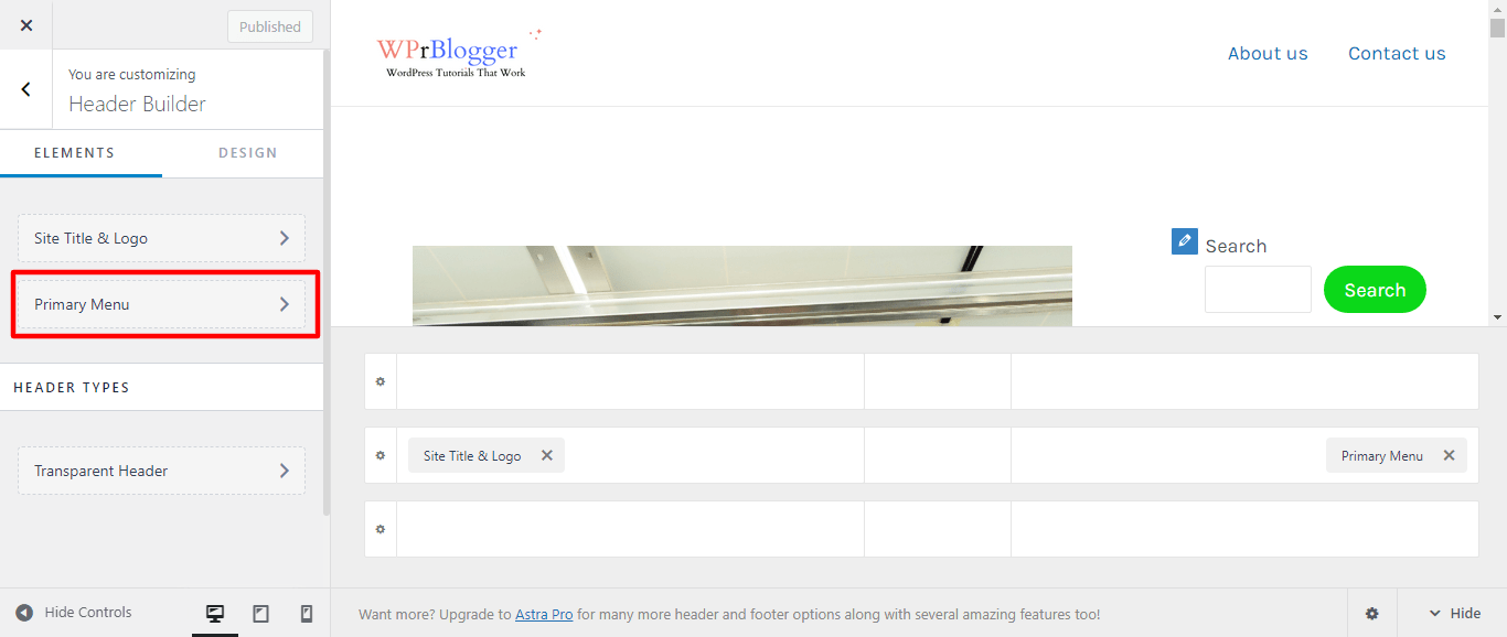 How to Change Color Menu in Astra Theme - WPrBlogger