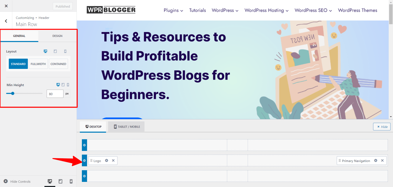 How to Change Header Background Color in WordPress - WPrBlogger